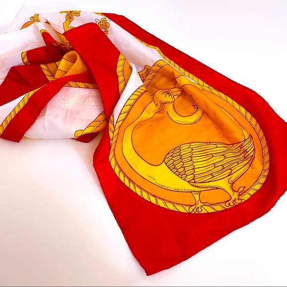 Vintage | Accessories | Vintage Golden Dragon Asian Inspired Abstract ...